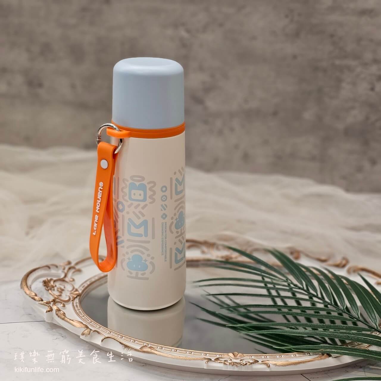 【Lane mouen覽萌】手繪系列兩用不鏽鋼保溫杯開箱！一鍵開關+可濾茶葉+水壺背帶+杯蓋可當杯子+防滑靜音 時尚可愛的彈跳保溫瓶推薦 ...